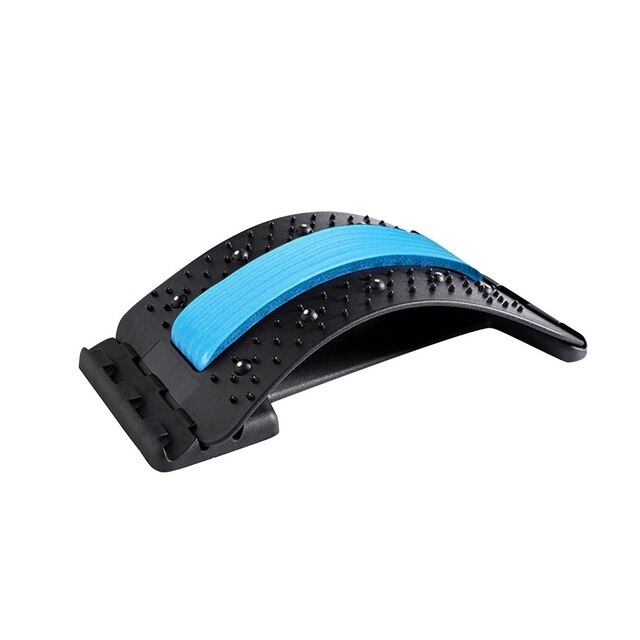 Multi-Level Adjustable Back Massager Stretcher Waist Neck Fitness Lumb ...
